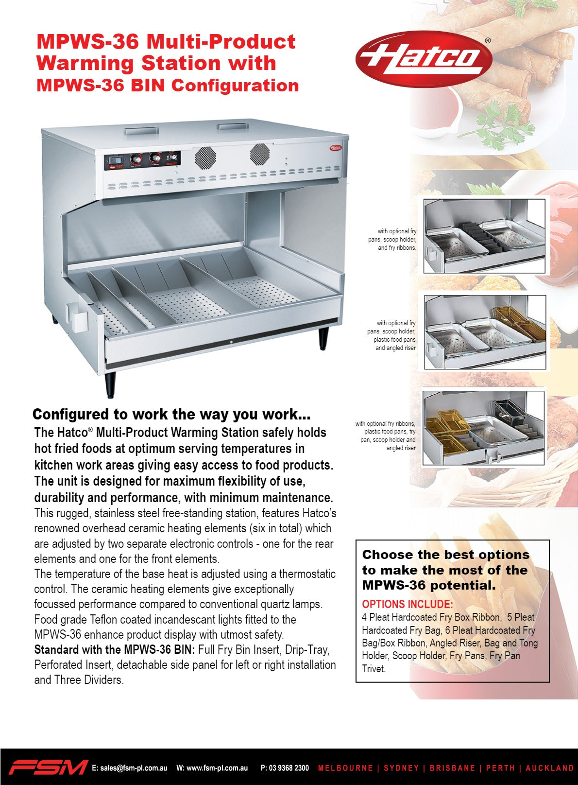 Hatco Glo-Ray MPWS-36 - Multi-Product Warming Station | SilverChef