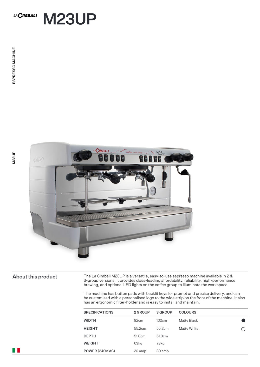 La Cimbali M23 - 3 Group Coffee Machine | SilverChef