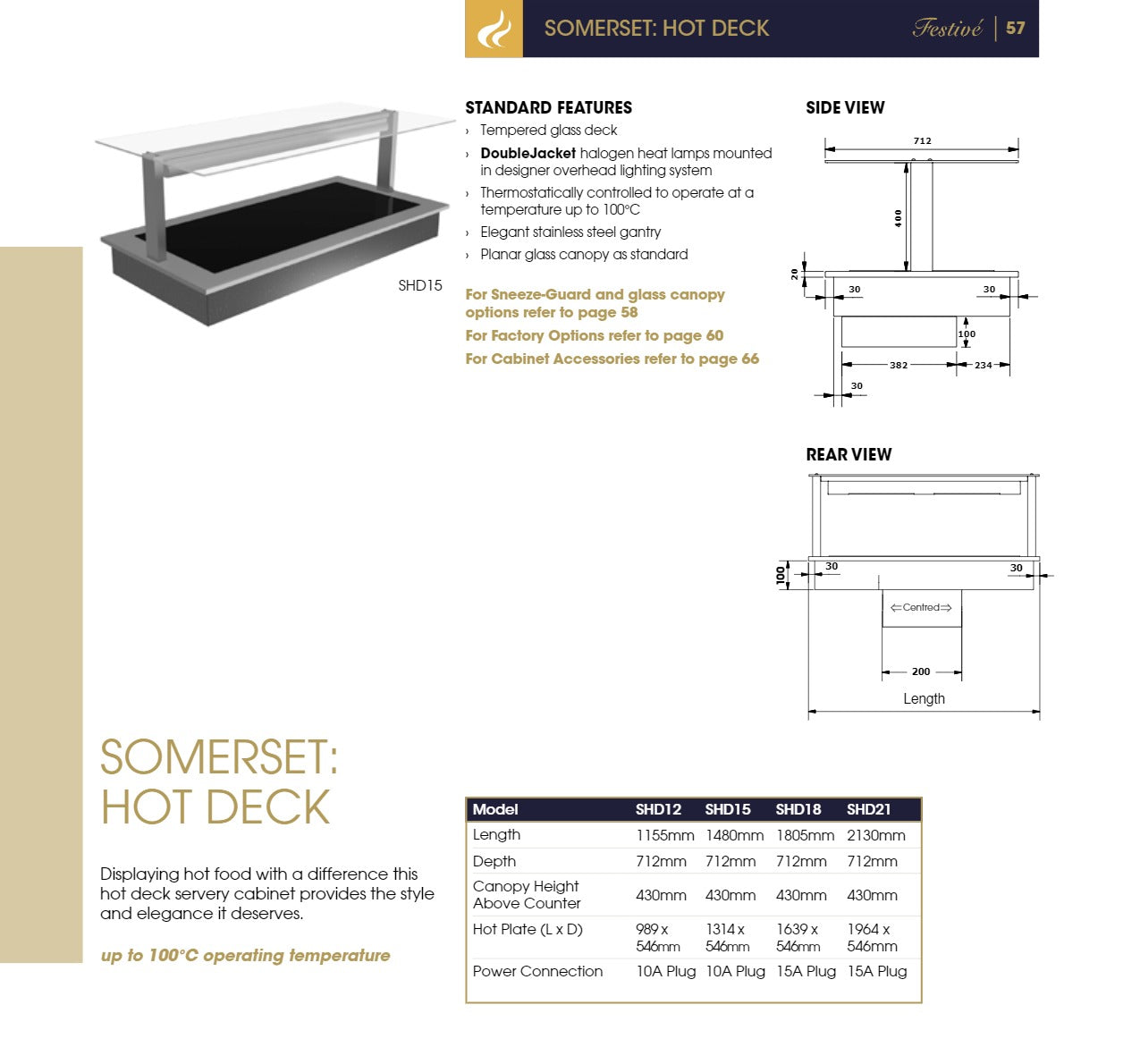 Somerset SHD21 - Hot Deck | SilverChef